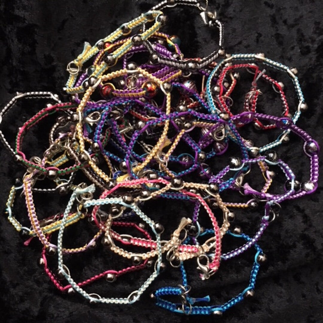 Friendship Bracelets Beaded Macramé Bracelets Five Randomly Selected ...