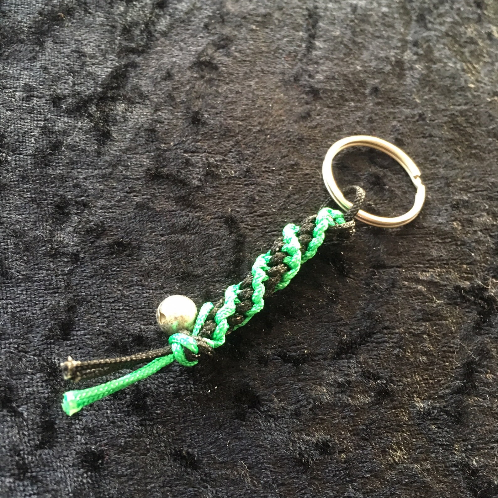 Macramé Key Chain Jingle Keyring Knotted Macramé Keyrings With Jingle ...