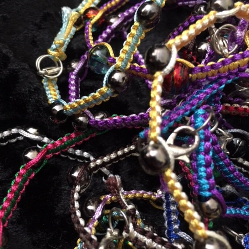 Friendship Bracelets Beaded Macramé Bracelets Five - Etsy