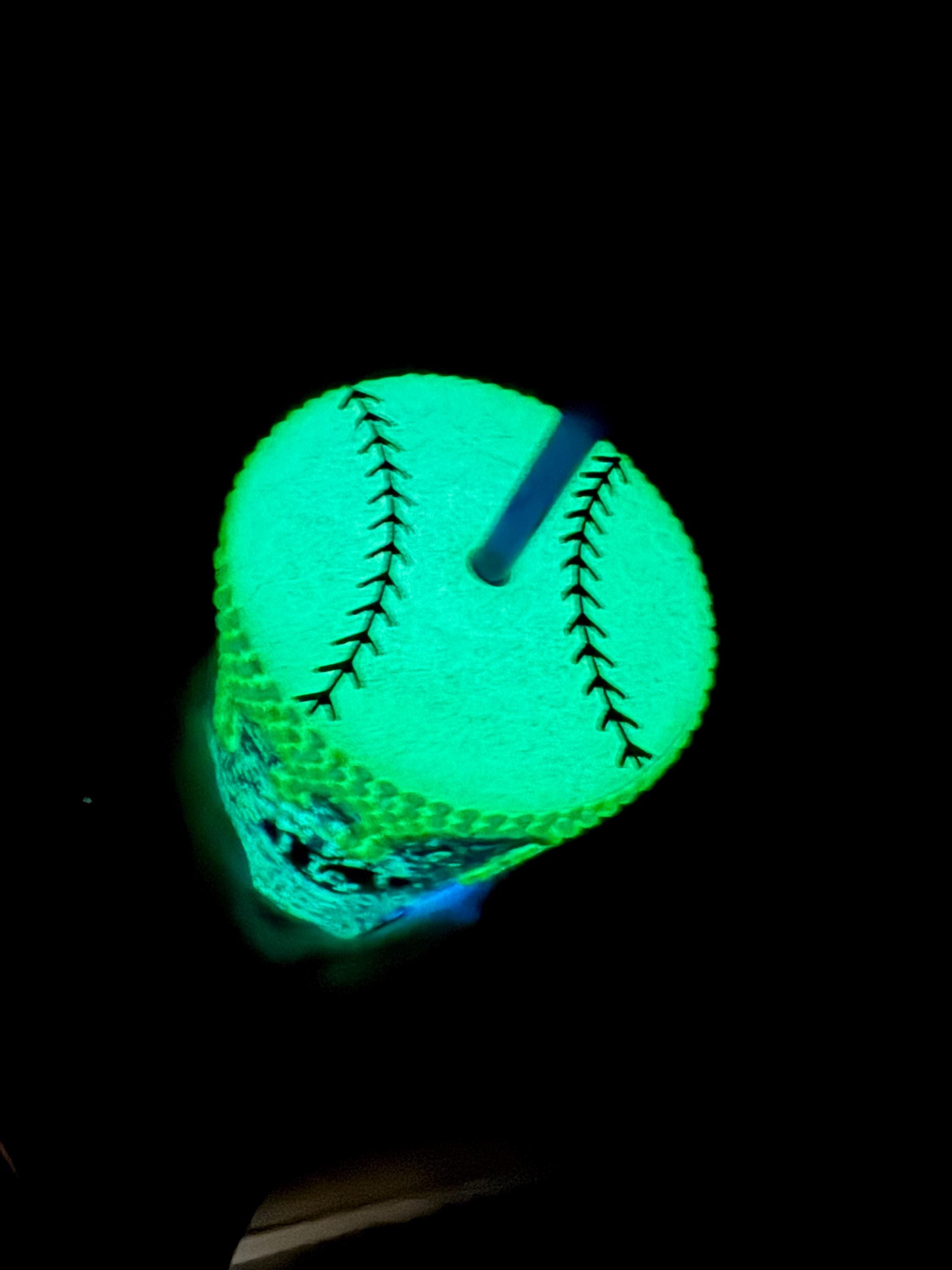 LA Baseball Glow in the Dark Snowglobe Tumbler With Bling Drip - Etsy