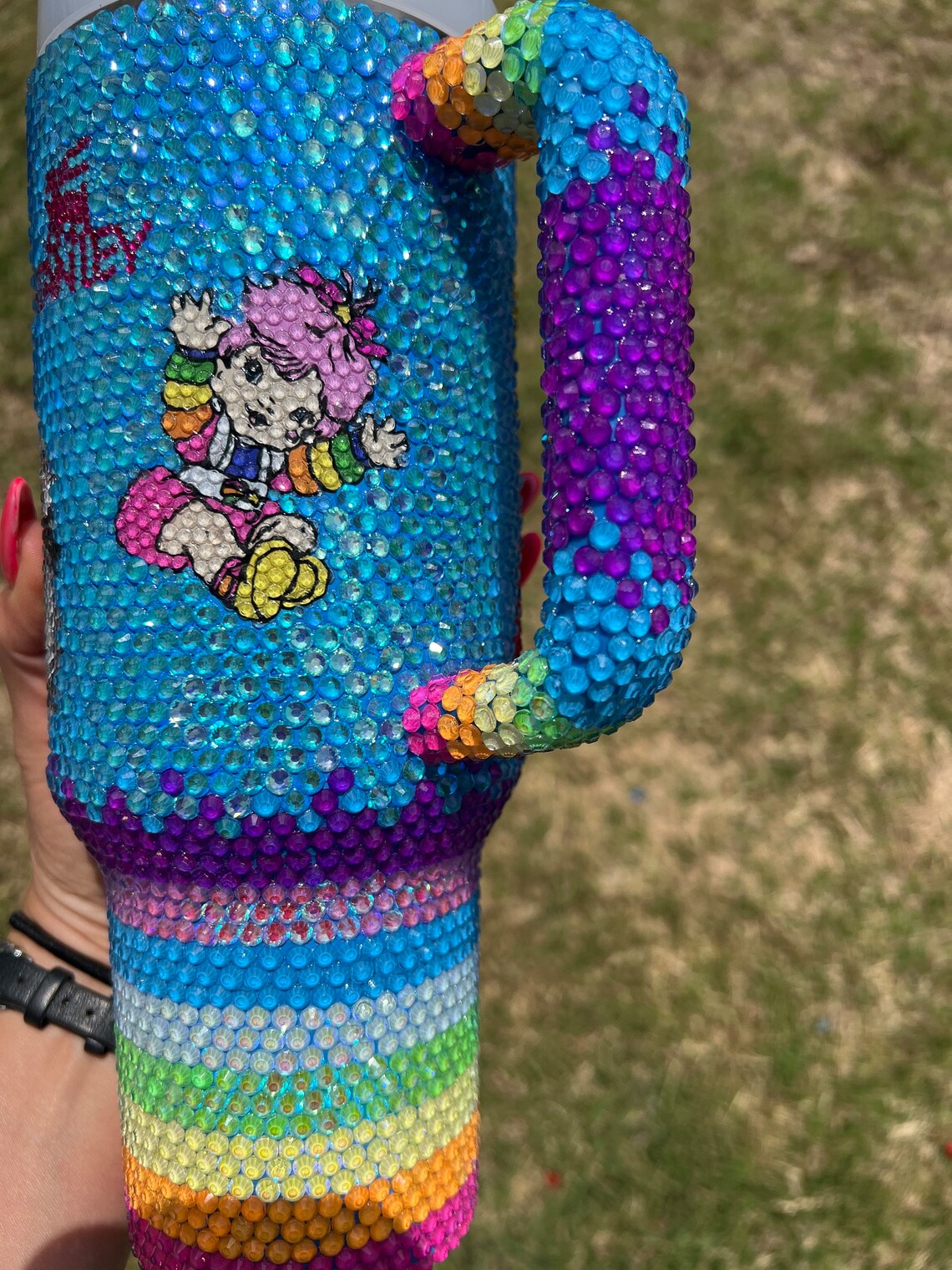 Rainbow Girl Fully Blinged 40oz Tumbler - Etsy