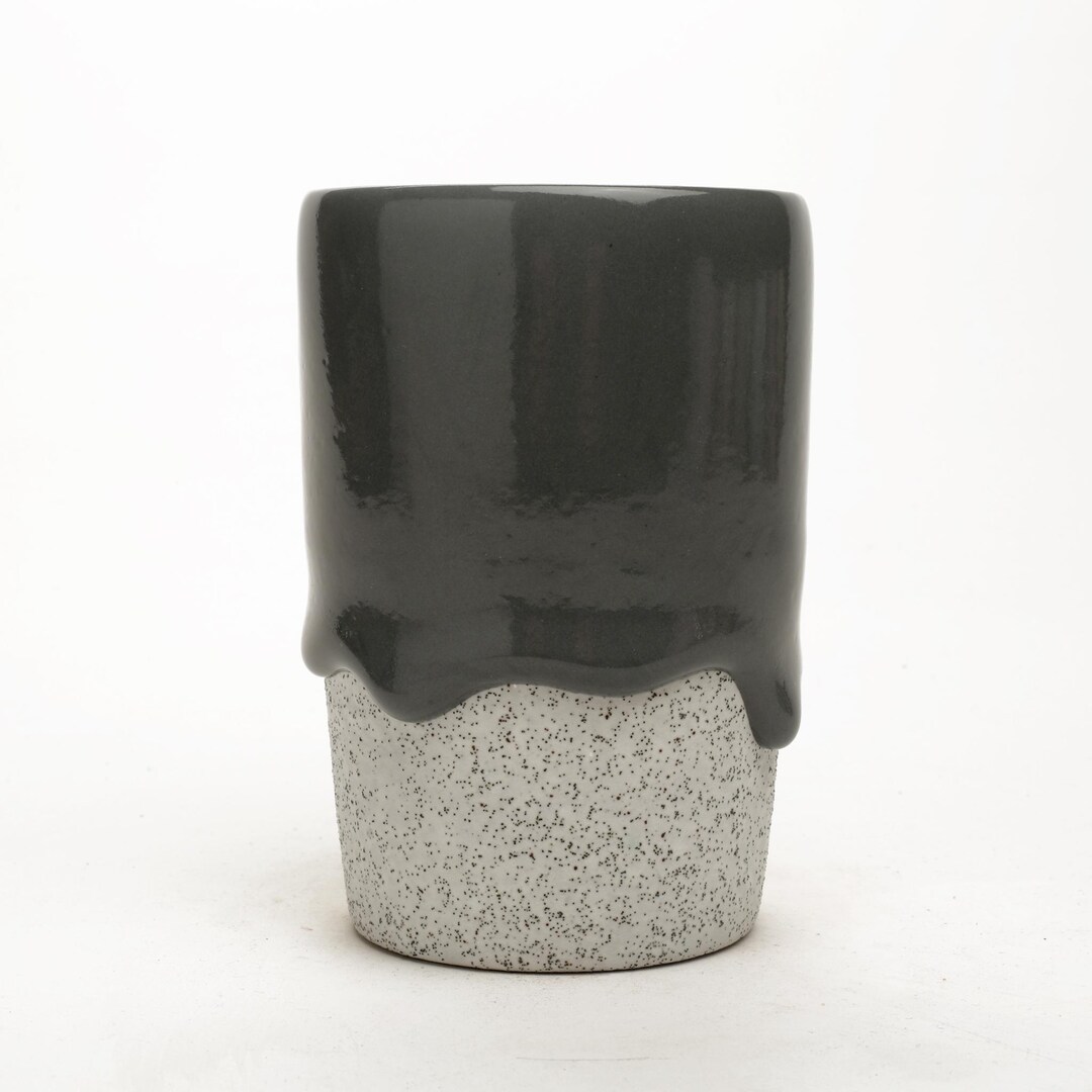 Drippy Pots Ceramic Coffee Latte Cup 10oz Unique Pottery Gift, Espresso ...