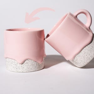 Hand-glazed Ceramic Coffee Cup: Dripping Style Pottery, 12oz - Etsy