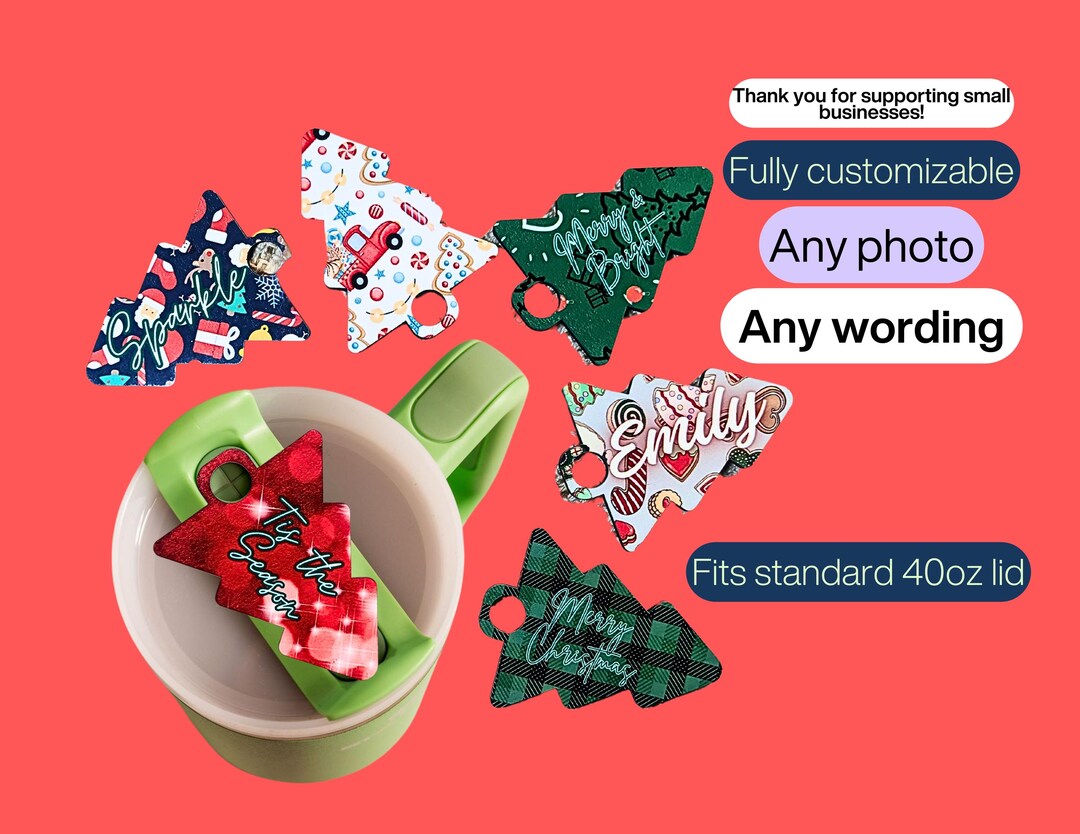 Personalized Stanley Toppers - Christmas Tree - Etsy