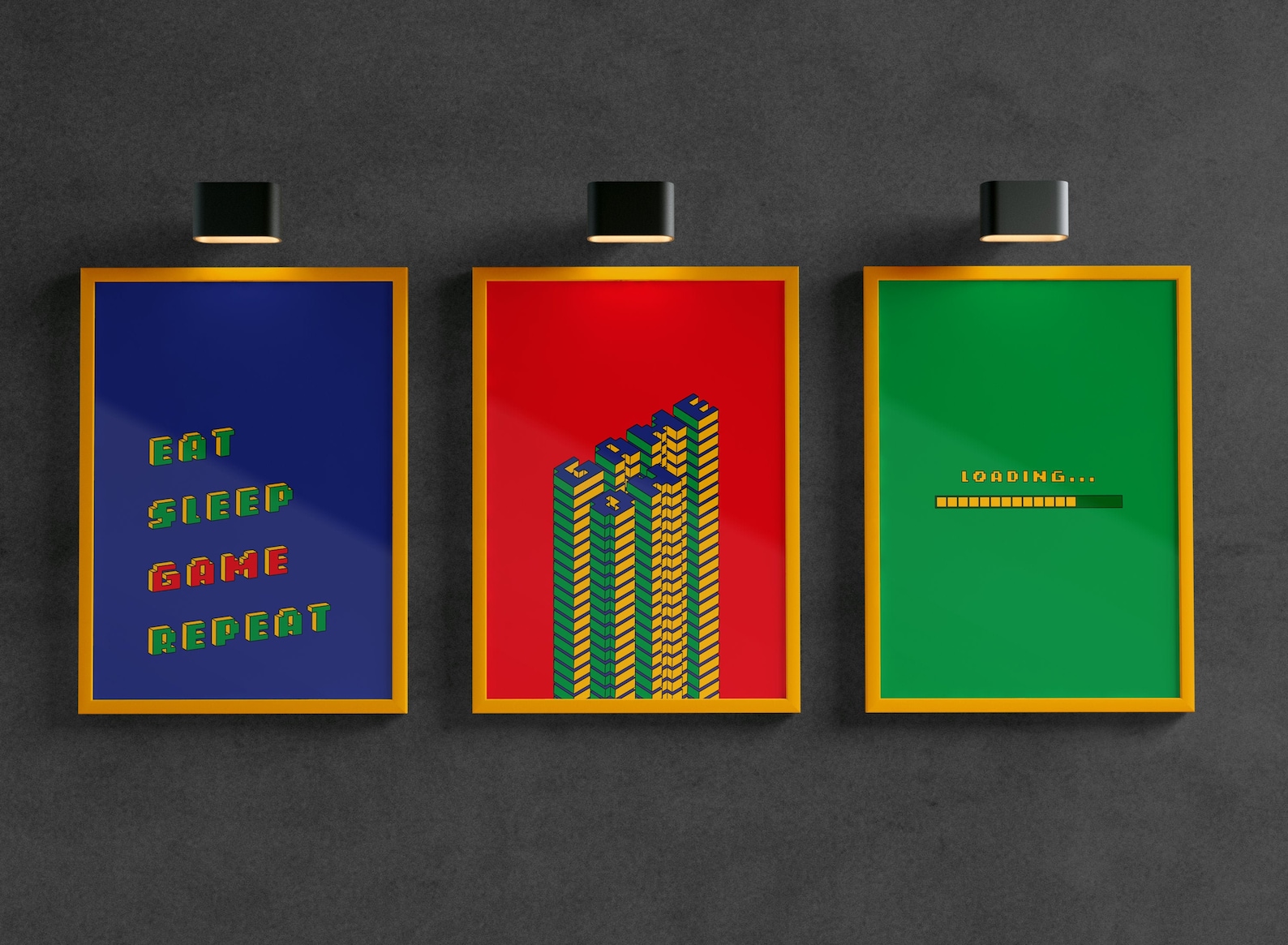 Gaming Wall Art Set of 3 Gaming Prints Video Game Print - Etsy