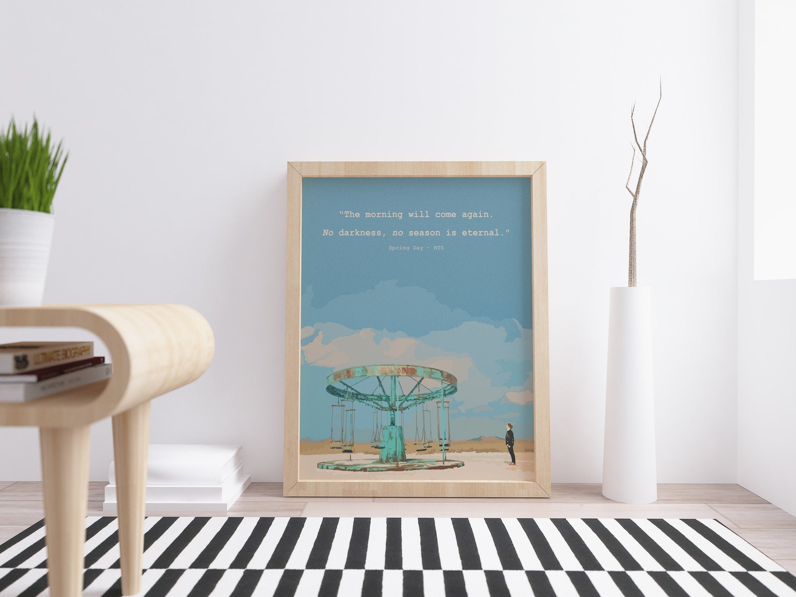 Spring Day Wall Art, BTS Poster, Lyrics Poster, Quote BTS Songs Poster ...