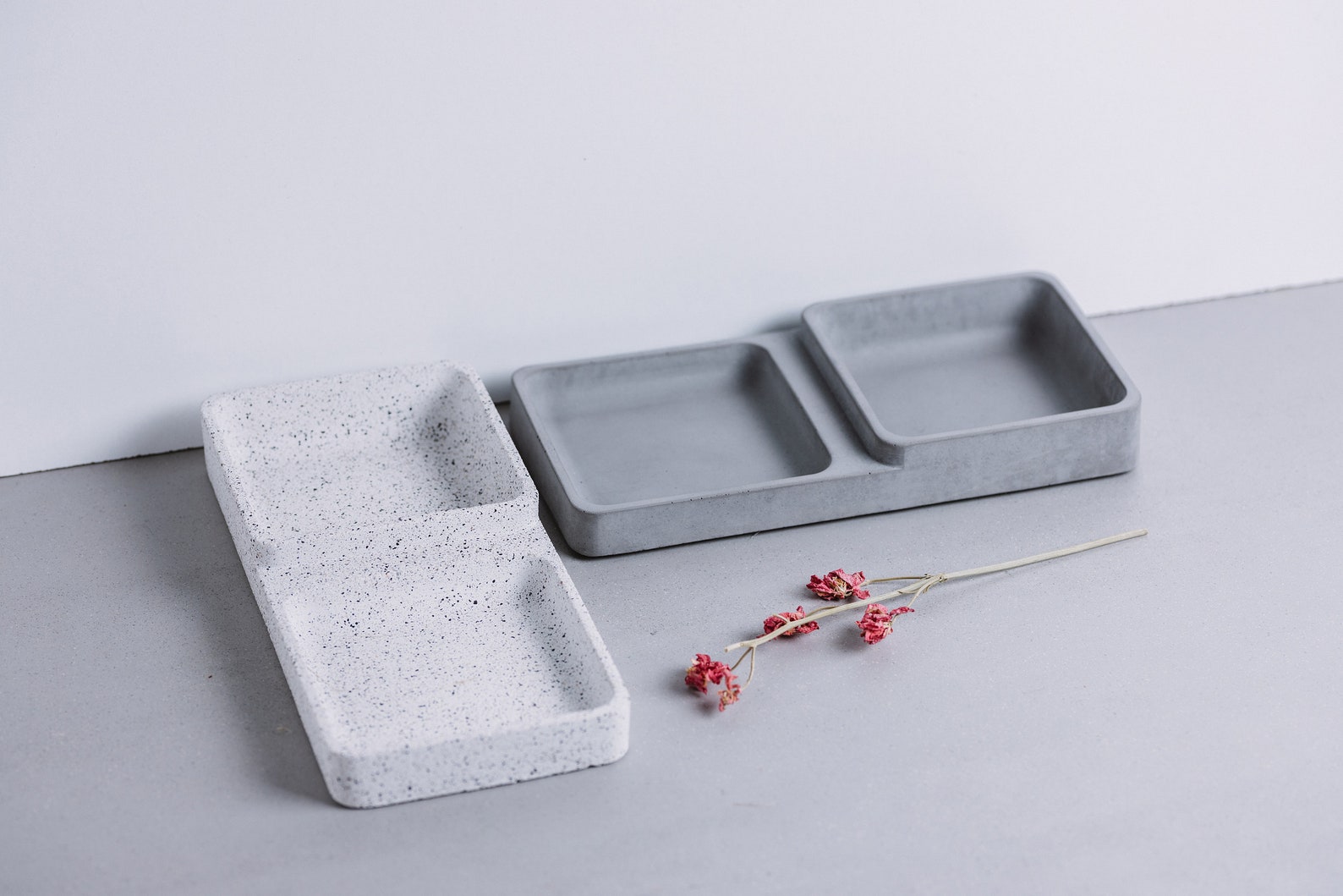 Concrete Display Tray 2-level Handmade Cement Trinket Dish - Etsy