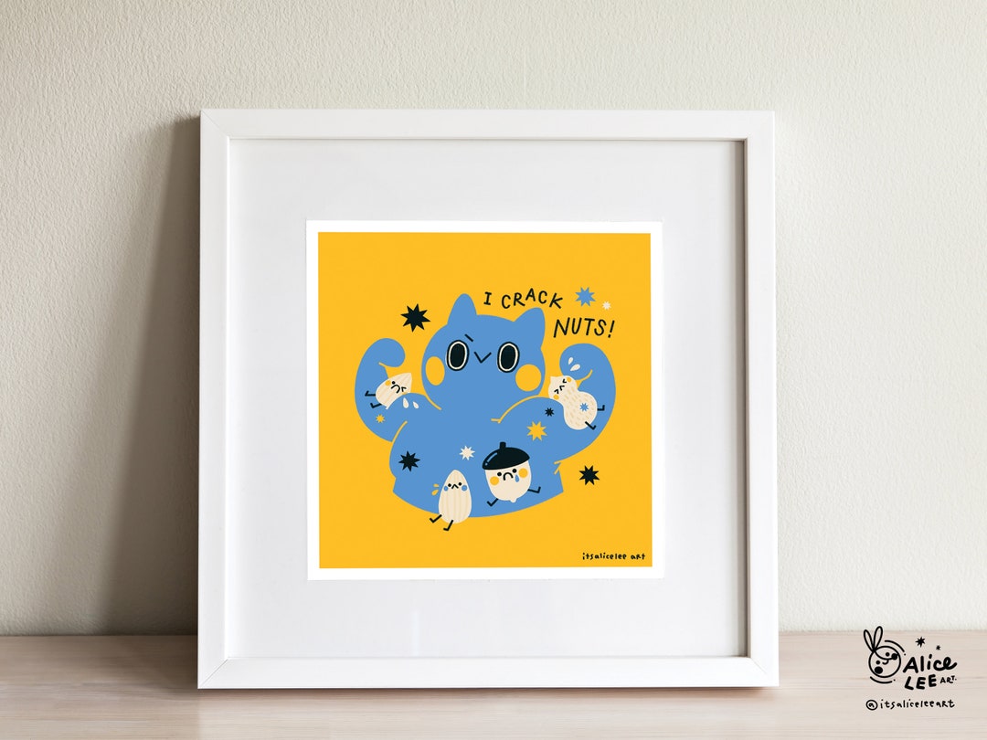 Brolic Friend Print | Cute Funny Animal Art Prints | Kawaii ...
