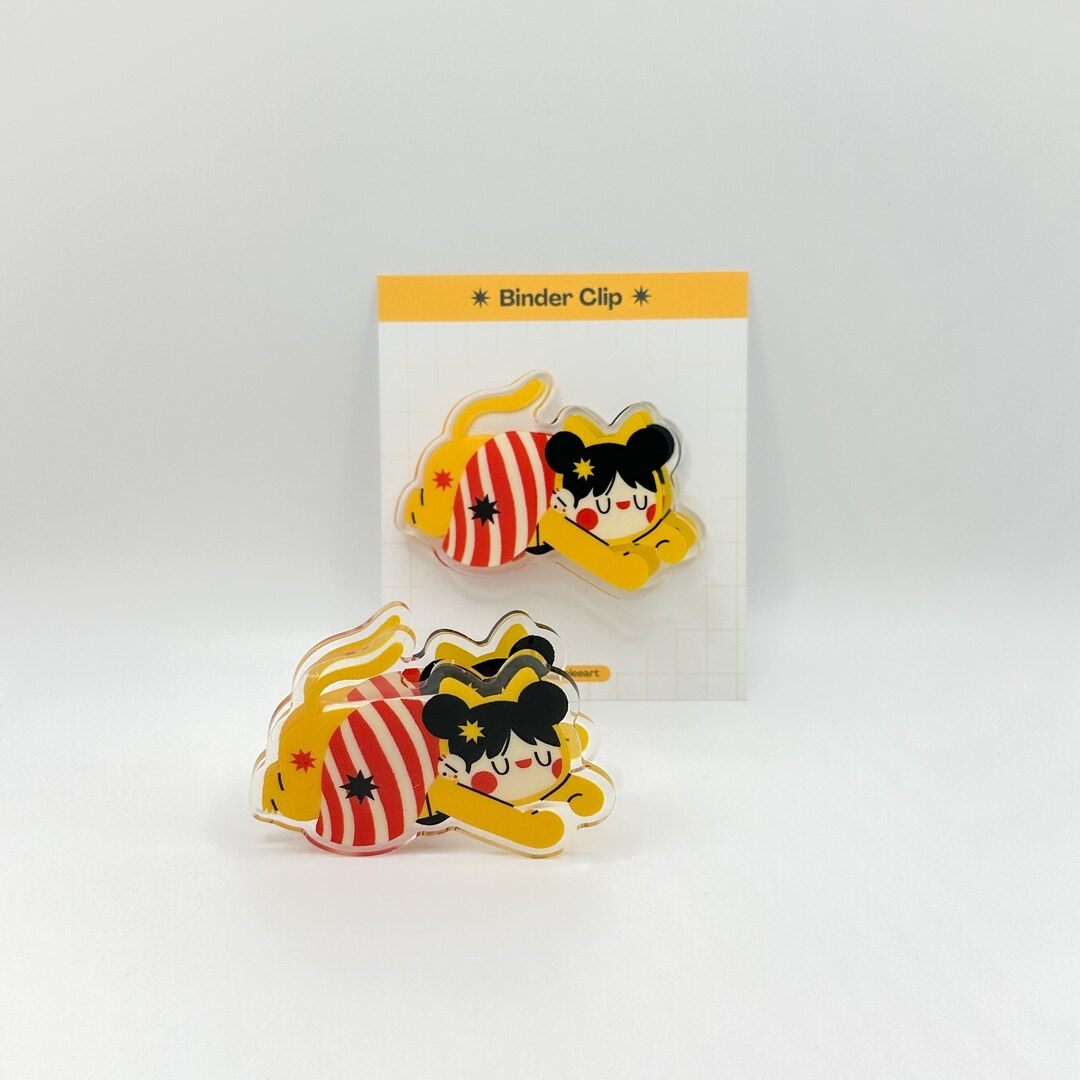 Sushi Cat Binder Clip | Kawaii Food Acrylic Clips | Cute Office ...