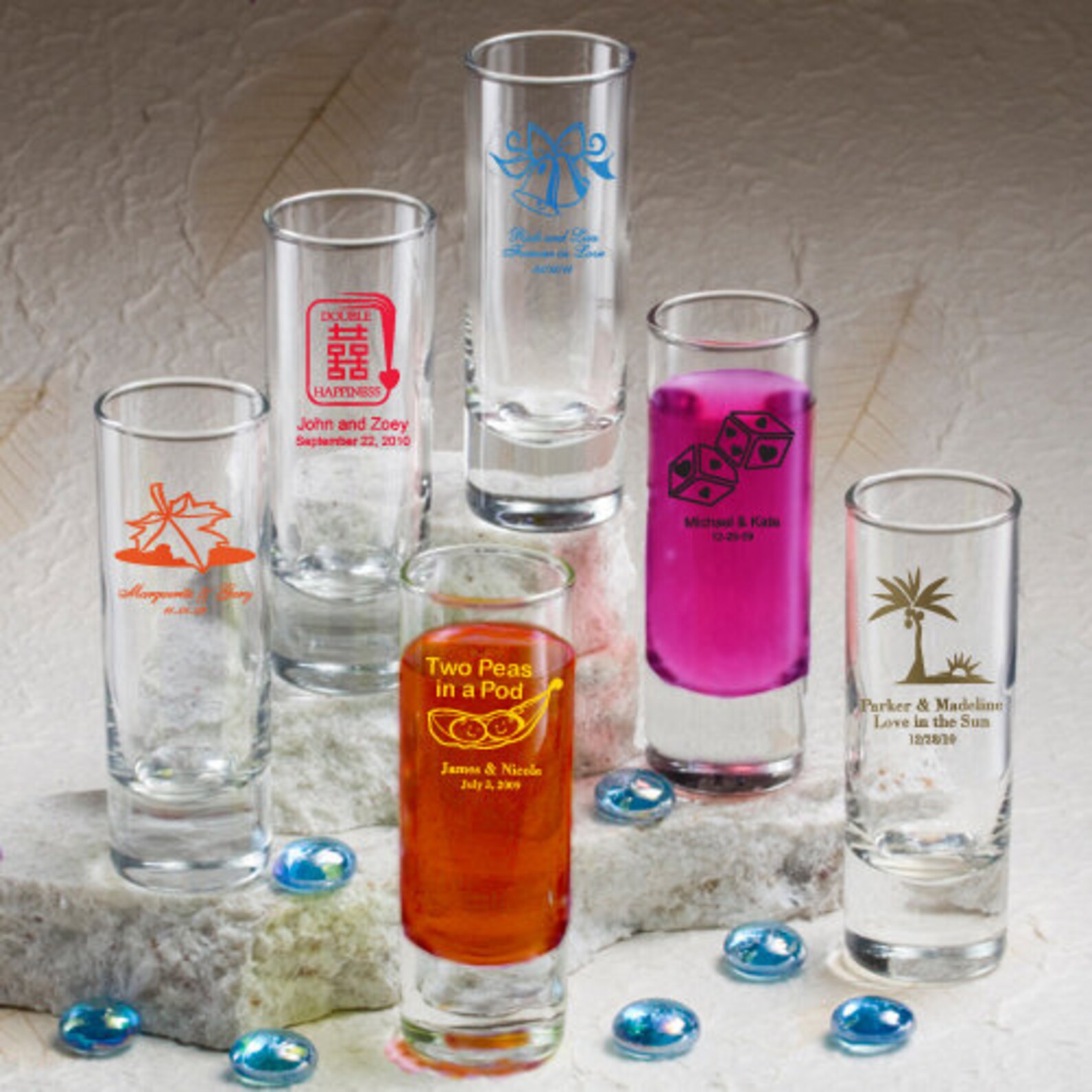 25-100 Personalized 2 Oz Shooter Shot Glass Wedding Shower - Etsy