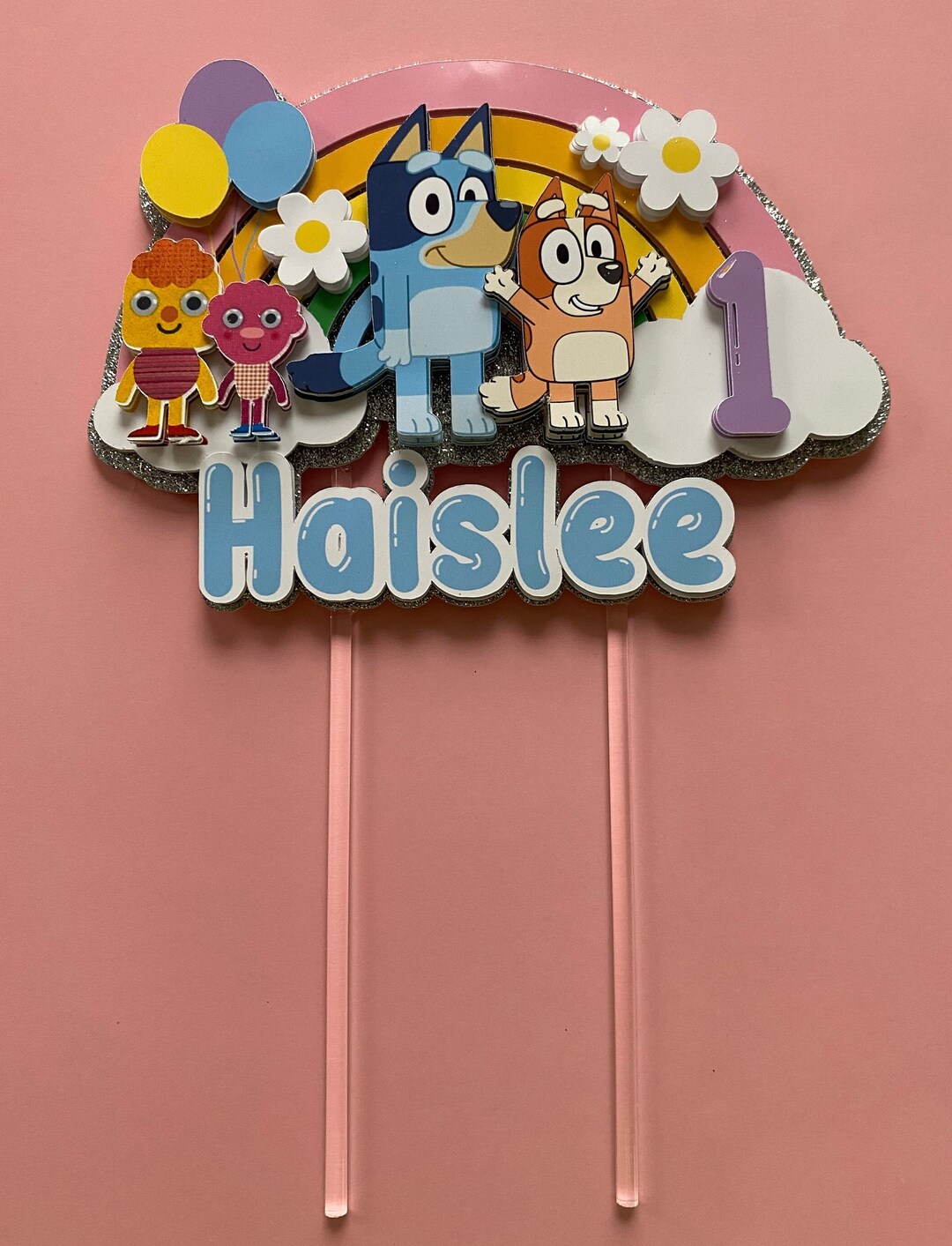 Custom 3D Bluey Cake Topper - Etsy