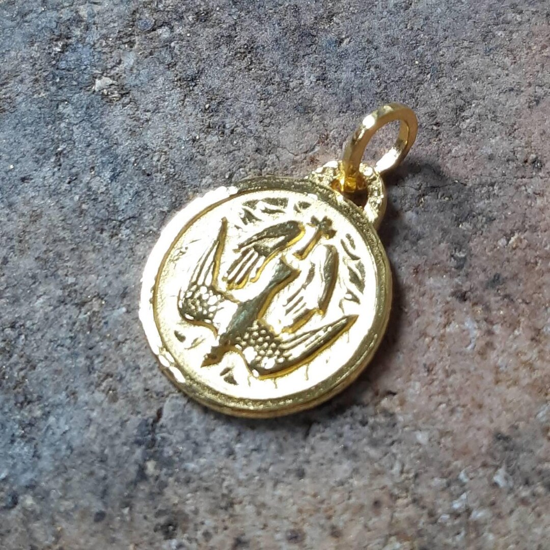 24k Solid Gold Holy Spirit Dove Pendant 999 Purity by Estherleejewel - Etsy
