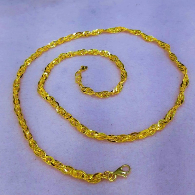 24k Gold Chain - Etsy