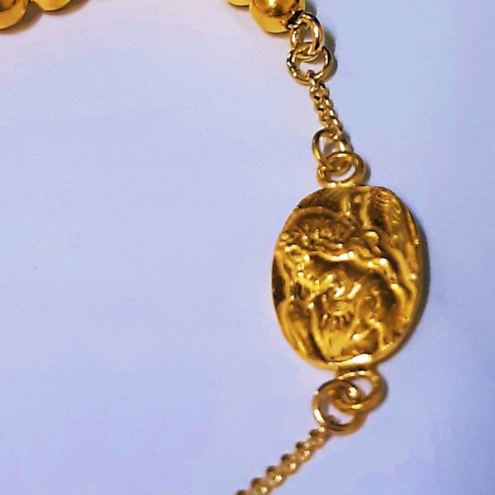 24k Solid Gold Guardian Angel Pendant by Estherleejewel 99.9% - Etsy
