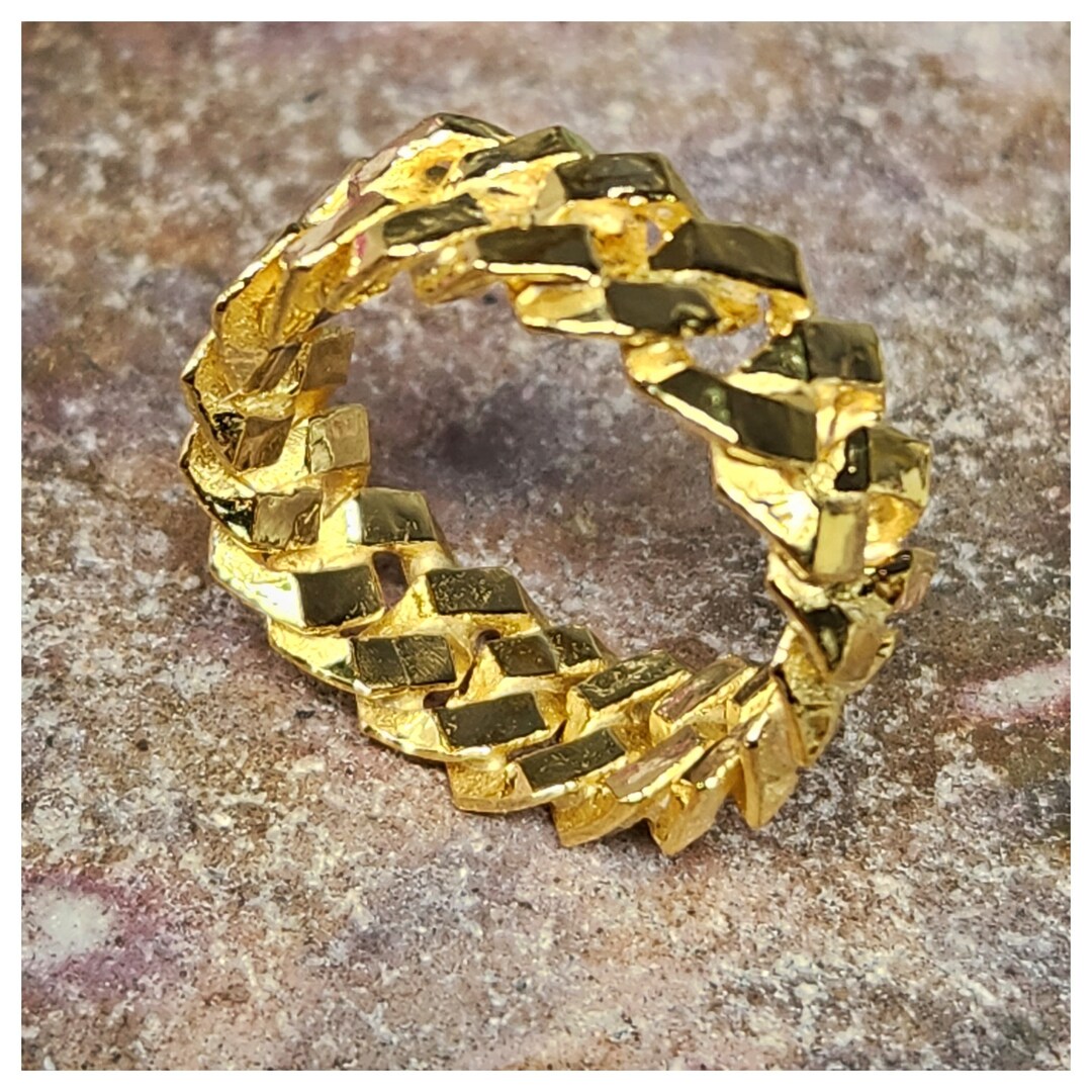 24k Solid Gold Hand-made Ring by Estherleejewel - Etsy