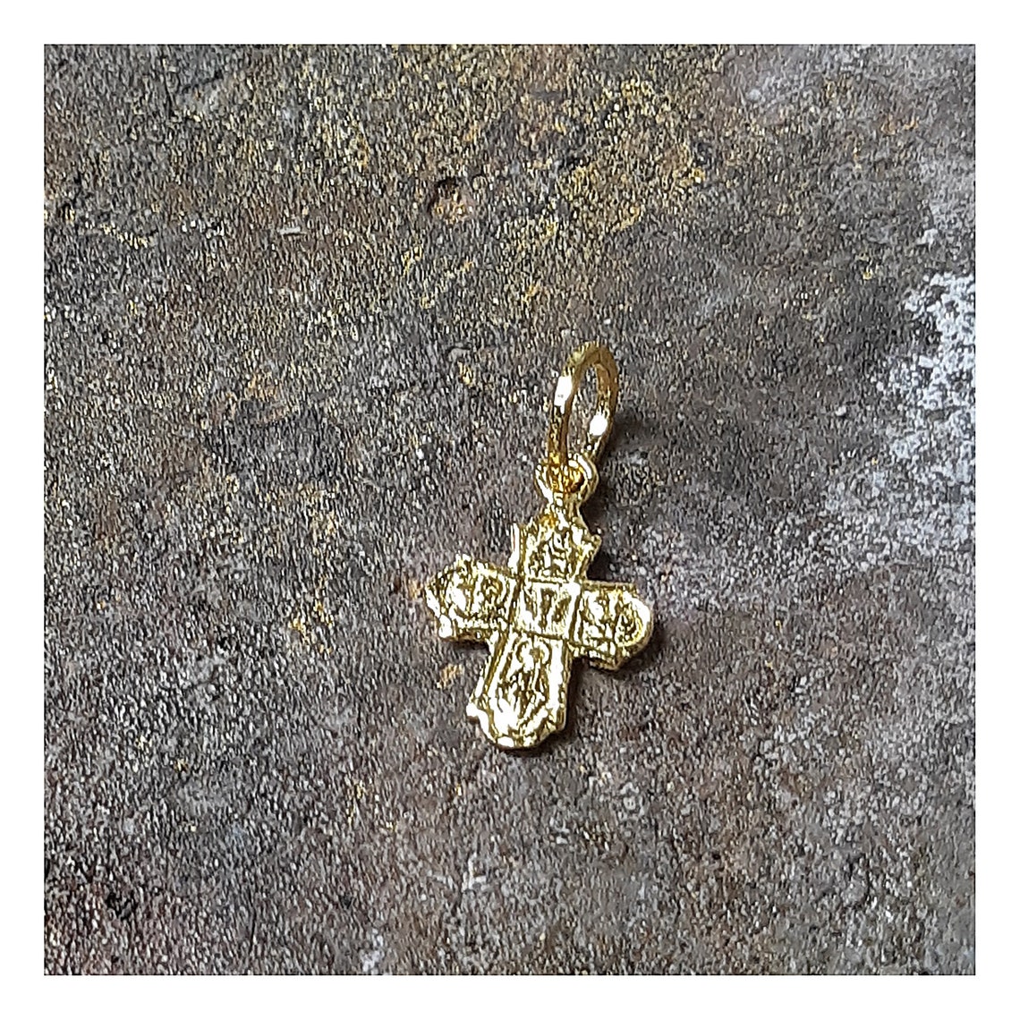 24k Solid Gold Four Way Cross Catholic Pendant P75 by | Etsy