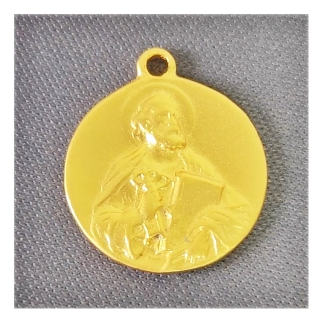 24k/18k Solid Gold Saint Peter Pendant 999 Purity - Etsy