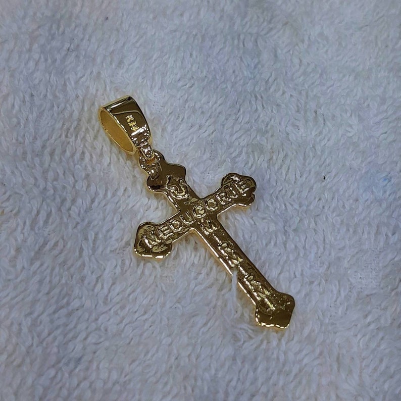 24k Solid Gold Cross Crucifix Pendant 999 Purity Pc2 - Etsy