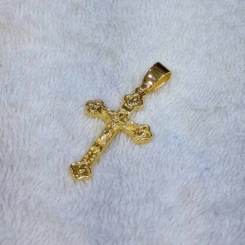 24k Solid Gold Cross Crucifix Pendant 999 Purity Pc2 6.4gram - Etsy