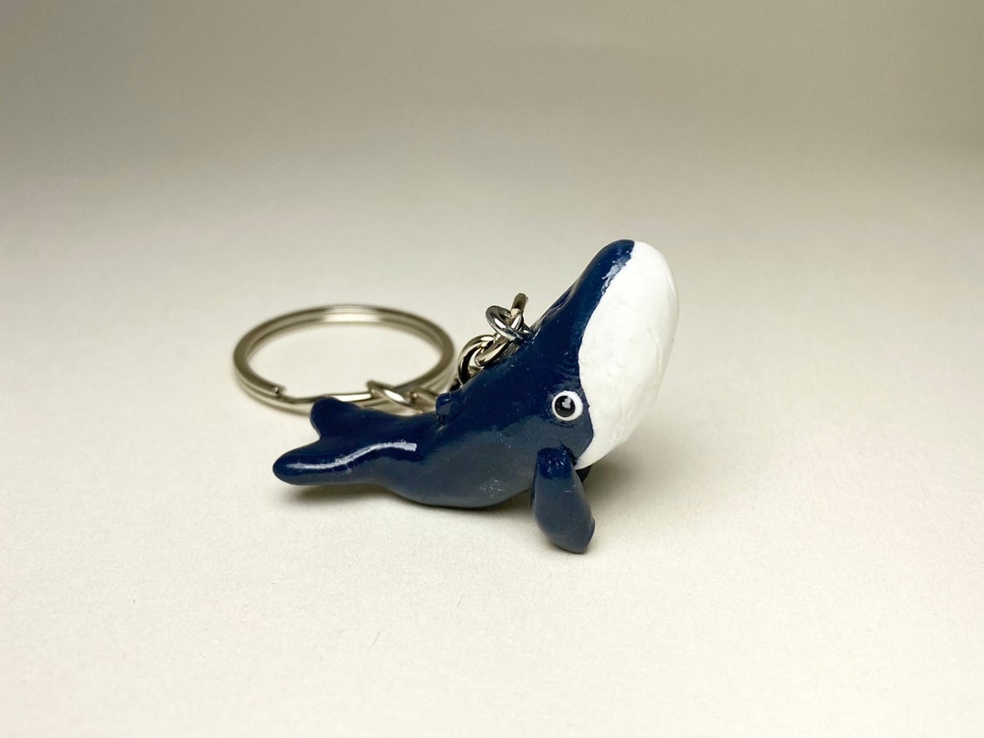 Handmade Humpback Whale Keychain Humpback Whale Bag or Purse Charm Cute ...
