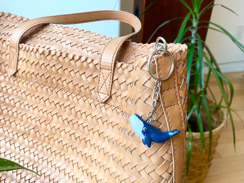 Handmade Humpback Whale Keychain Humpback Whale Bag or Purse Charm Cute ...