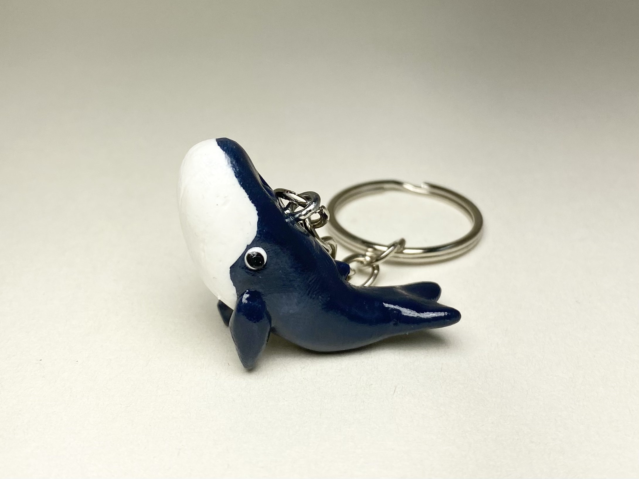 Handmade Humpback Whale Keychain Humpback Whale Bag or Purse Charm Cute ...