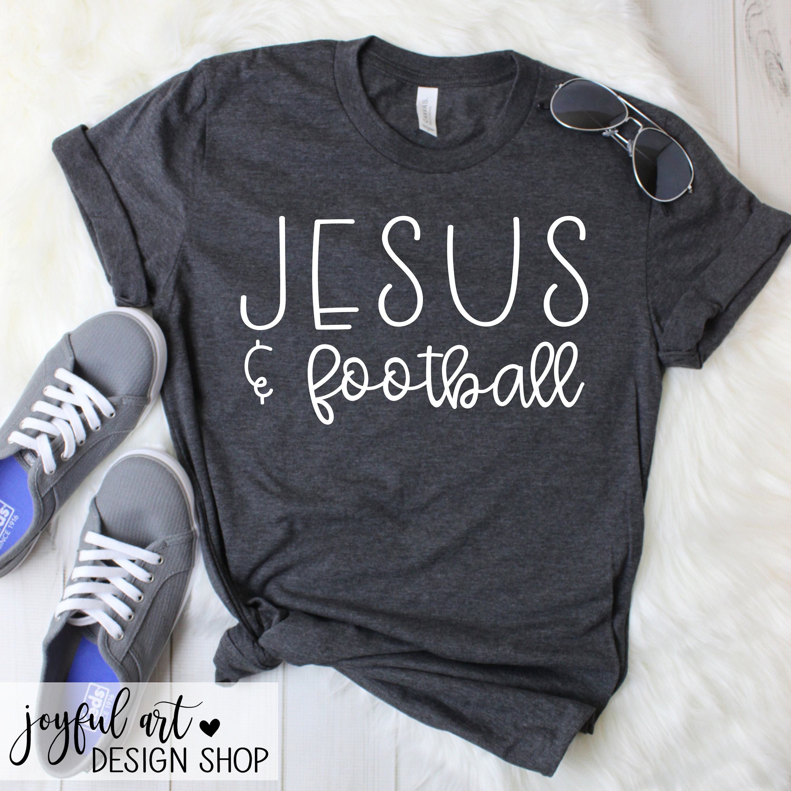 Jesus and Football Shirt. Football Graphic Tee. Sundays Are for ...