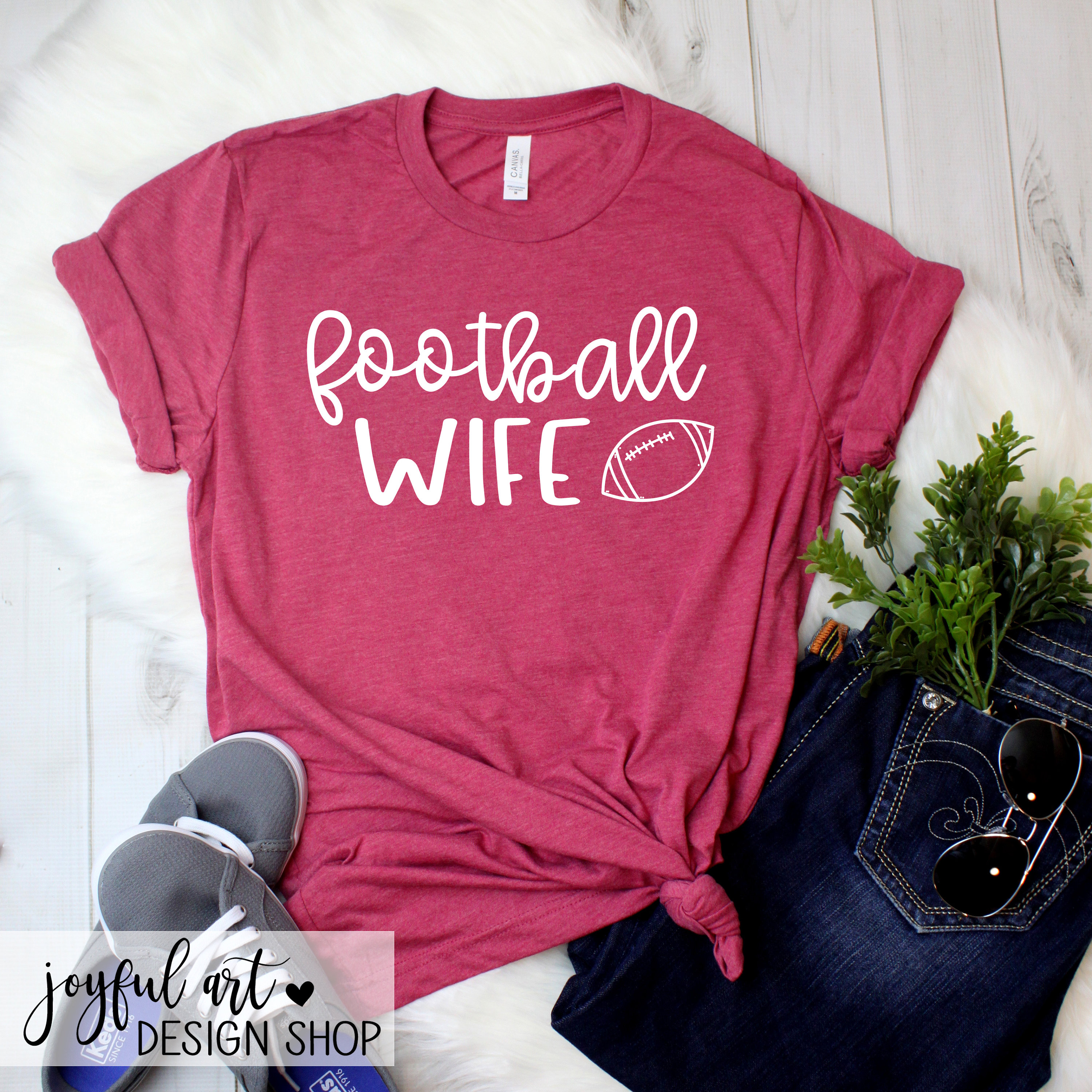 Football Wife T-shirt. Coach's Wives Shirts. Football Wife - Etsy