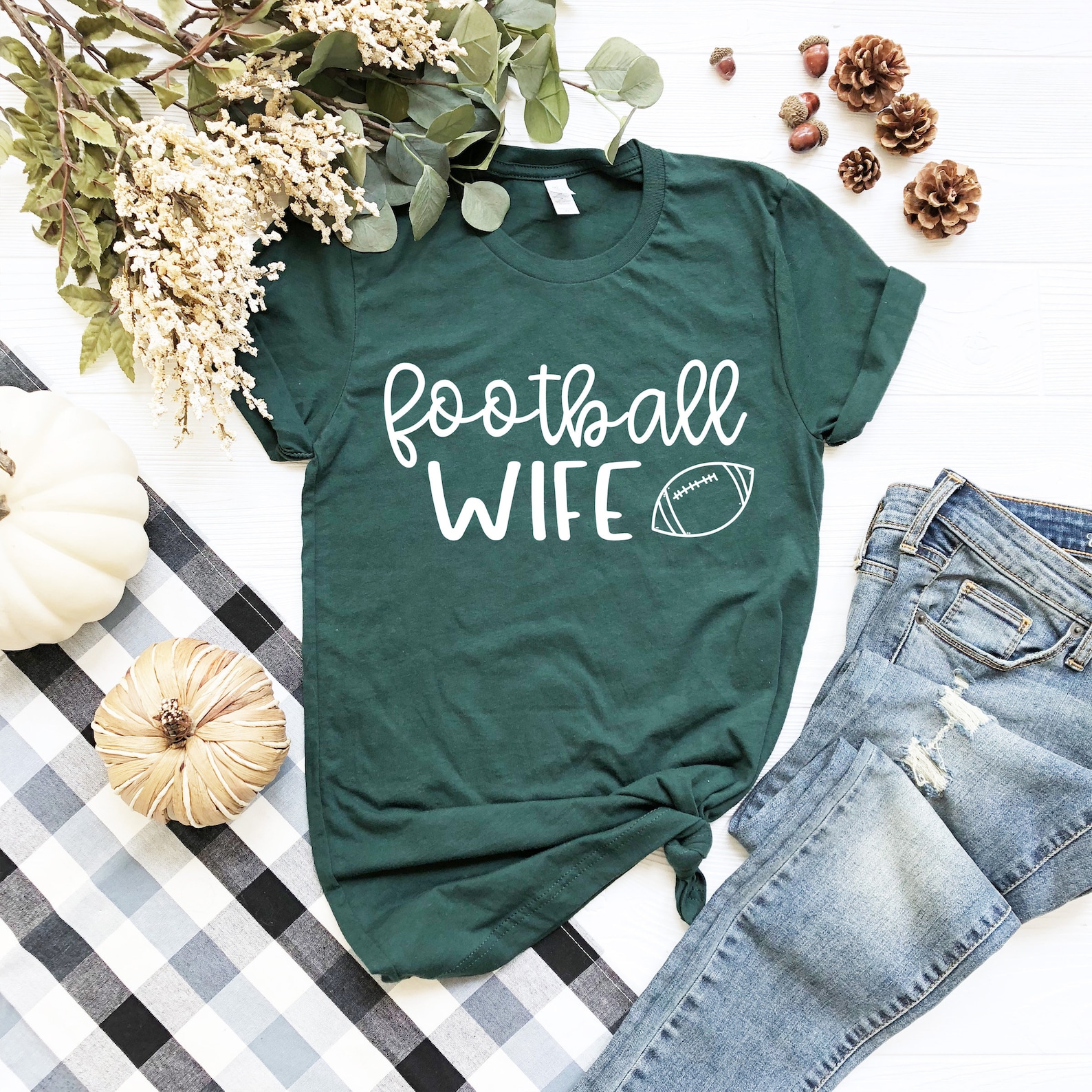 Football Wife T-shirt. Coach's Wives Shirts. Football Wife - Etsy