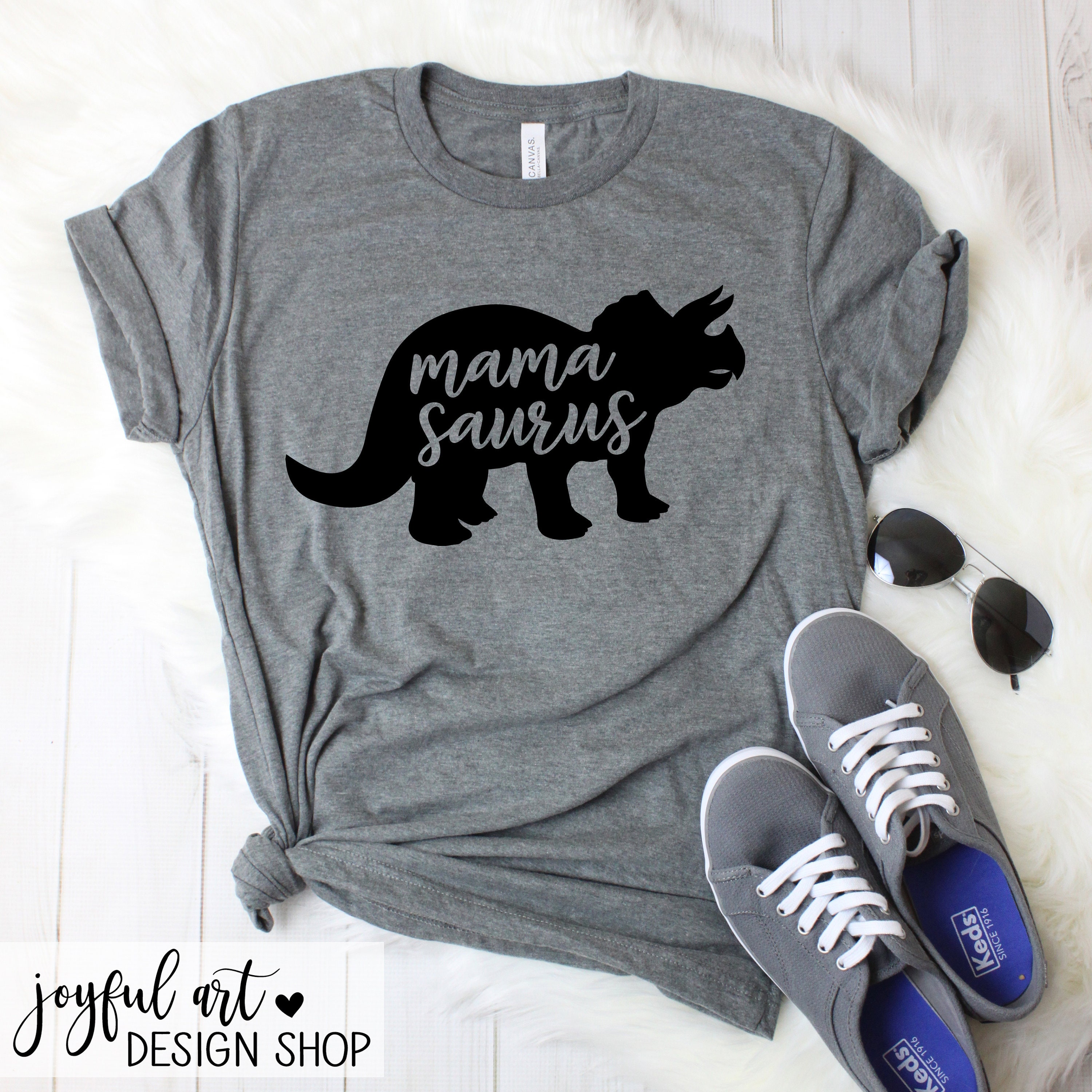 Mamasaurus Dinosaur Shirt. Funny Mom T-shirt. Mama Shirt. Baby Shower ...