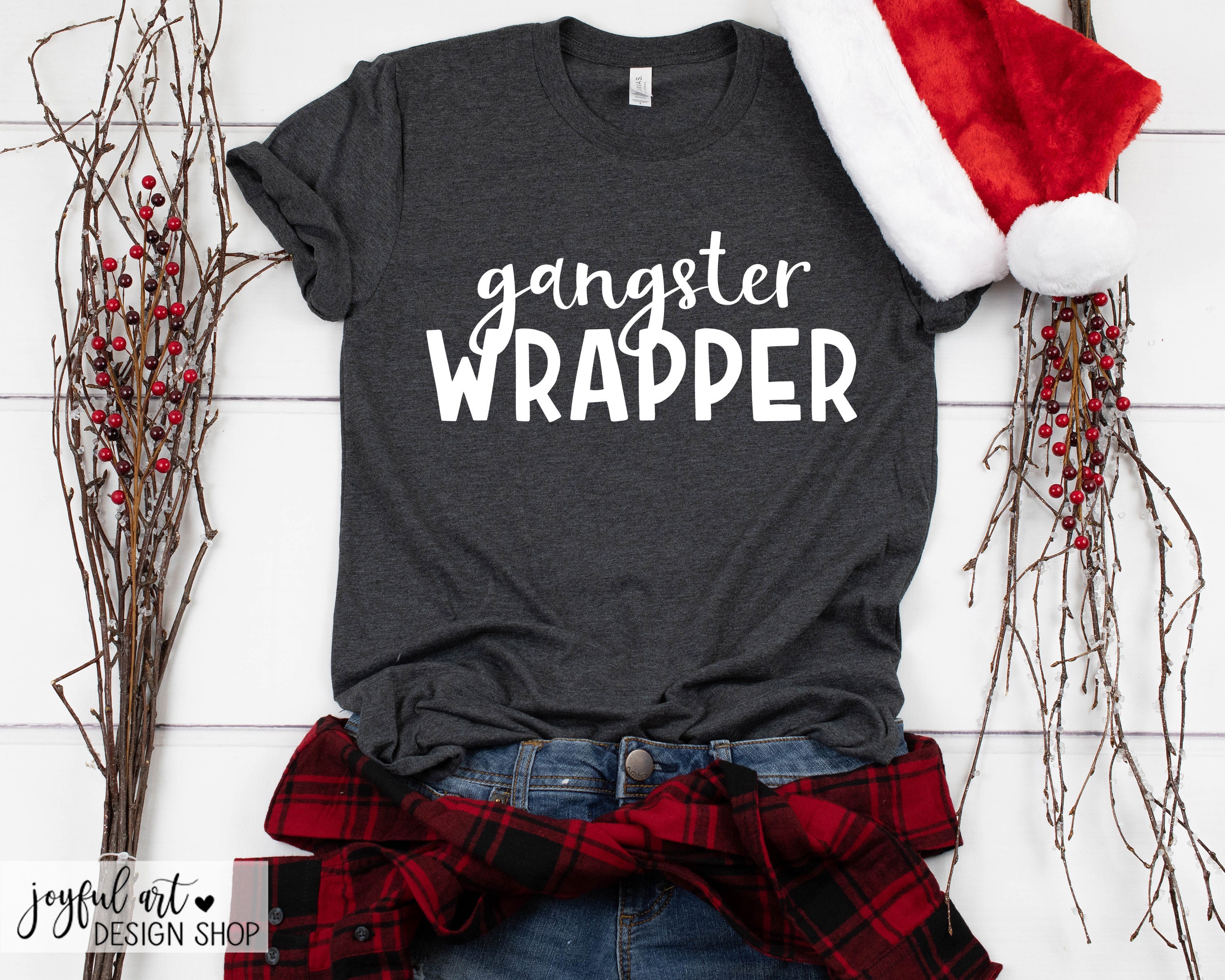 Gangster Wrapper Shirt. Christmas Shirt. Funny Christmas - Etsy