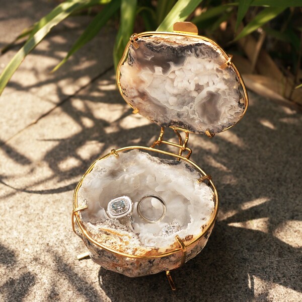 Geode Ring - Etsy