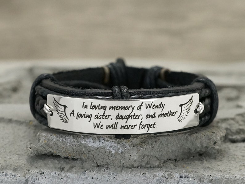 In Memory of Dad Jewelry Personalized Dad/mom Memorial - Etsy