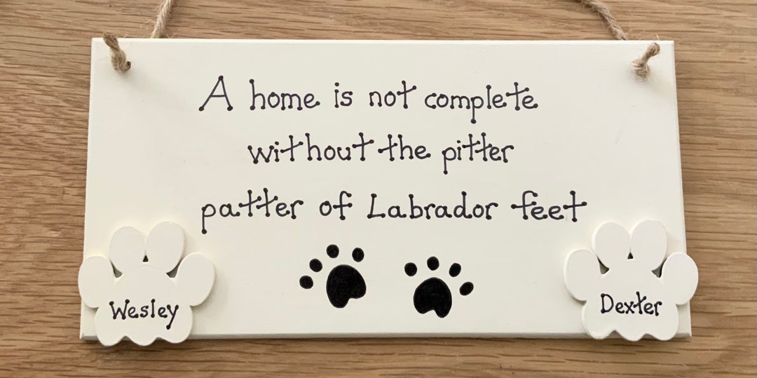 Personalised Labrador Dog Sign, Rustic Wall Decor Hanging Plaque - Etsy