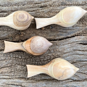 Hand Carved Wooden Comfort Birds - Etsy