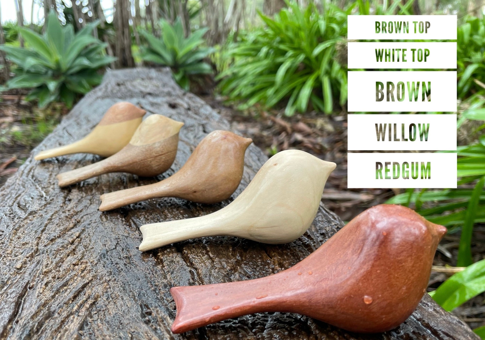 Hand Carved Wooden Comfort Birds | Etsy