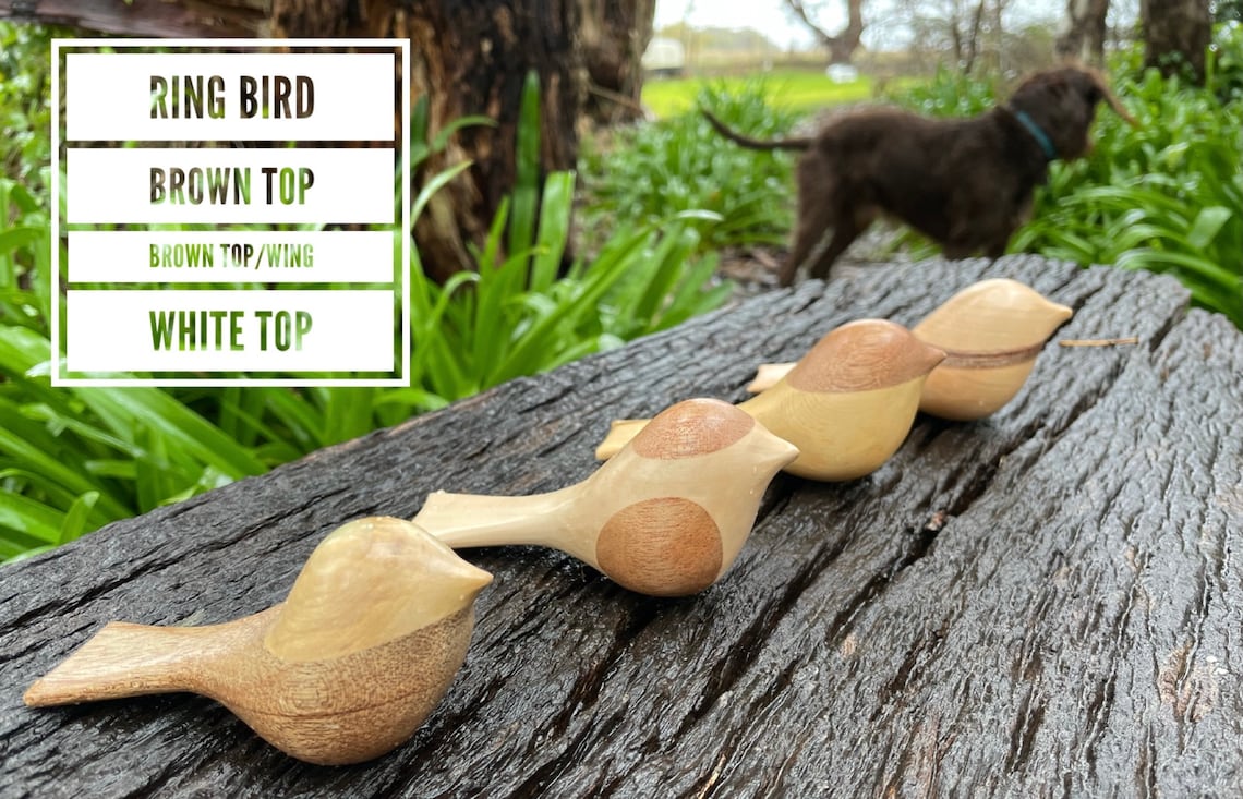 Hand Carved Wooden Comfort Birds - Etsy Australia