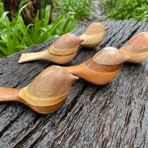 Hand Carved Wooden Comfort Birds - Etsy