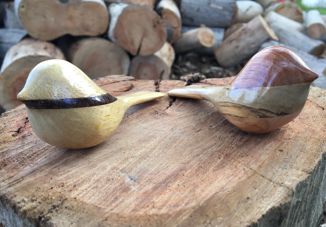 Hand Carved Wooden Comfort Birds - Etsy