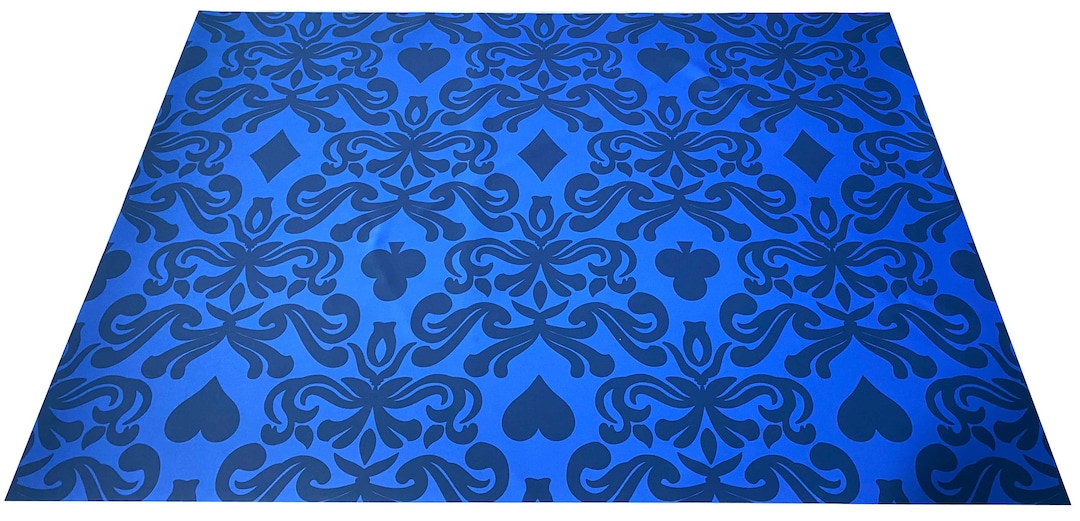 Blue Poker Table Mat / Card Mat Multiple Sizes! Perfect for Card Games ...