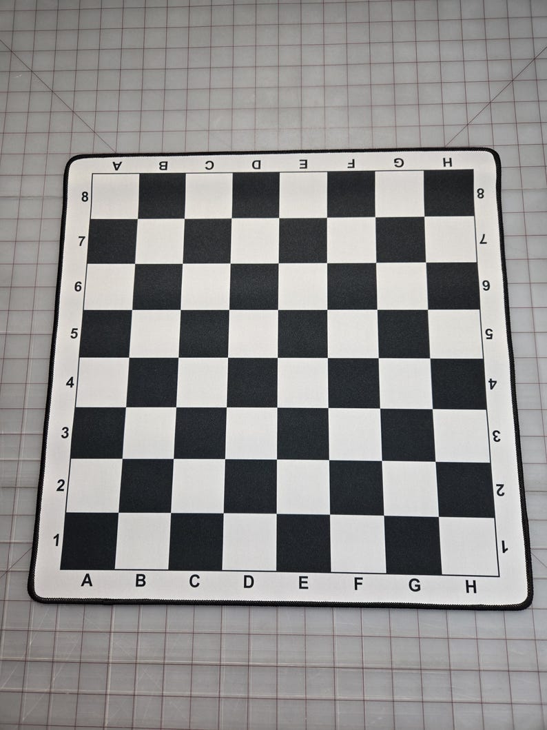 18 X 18 Portable Chess / Checkers Board With 2" Squares Gripmat - Etsy