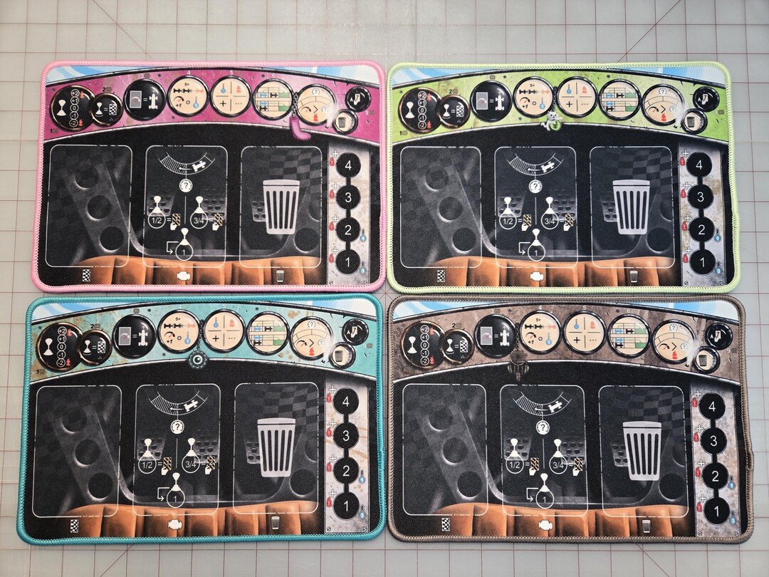 Heat Dashboards 4 Piece Bonus Color Player Mat Set - Unofficial Upgrade ...