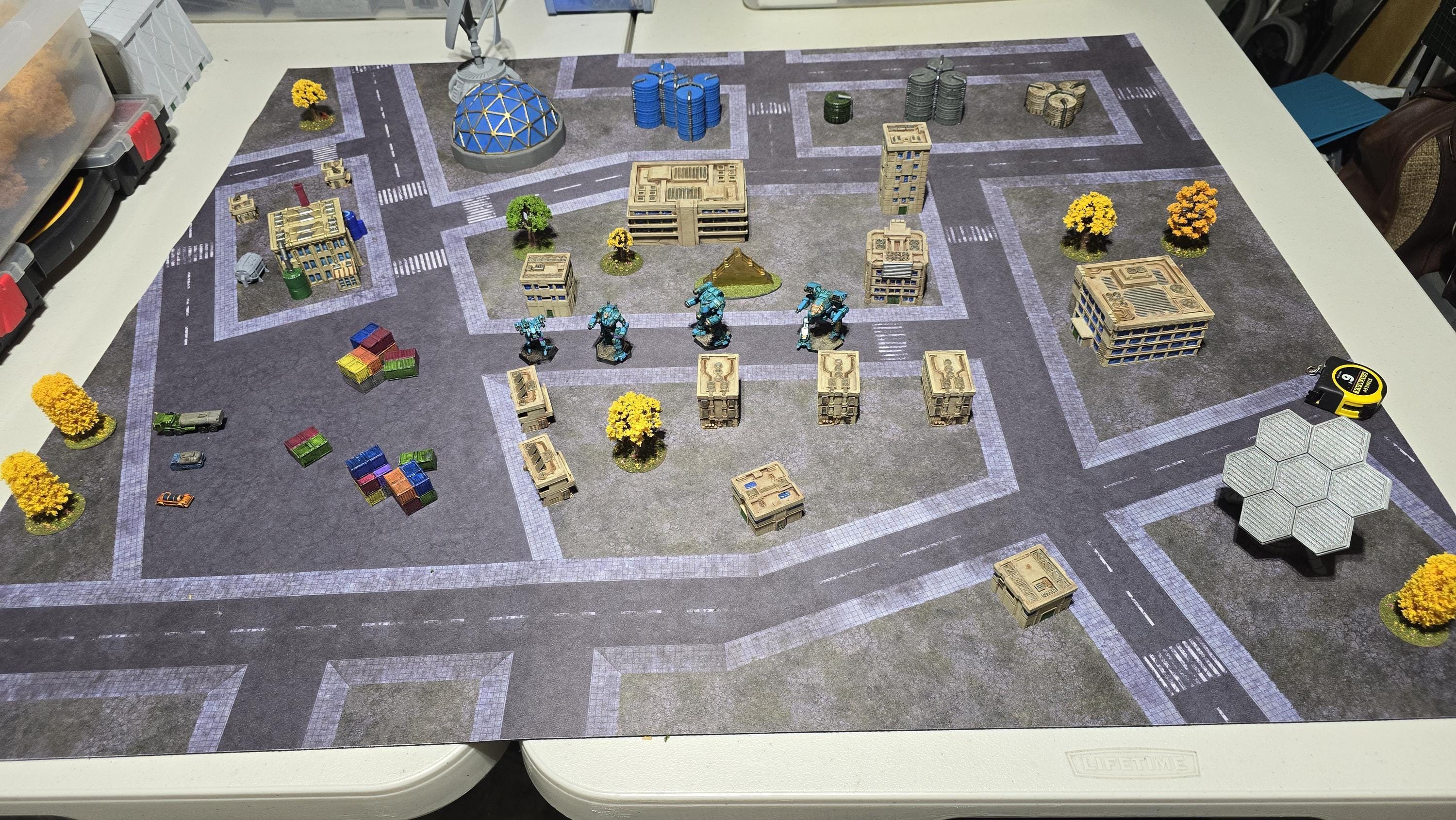 City Streets 8mm Scale Playmat / Gripmat Multiple Sizes! Perfect for ...