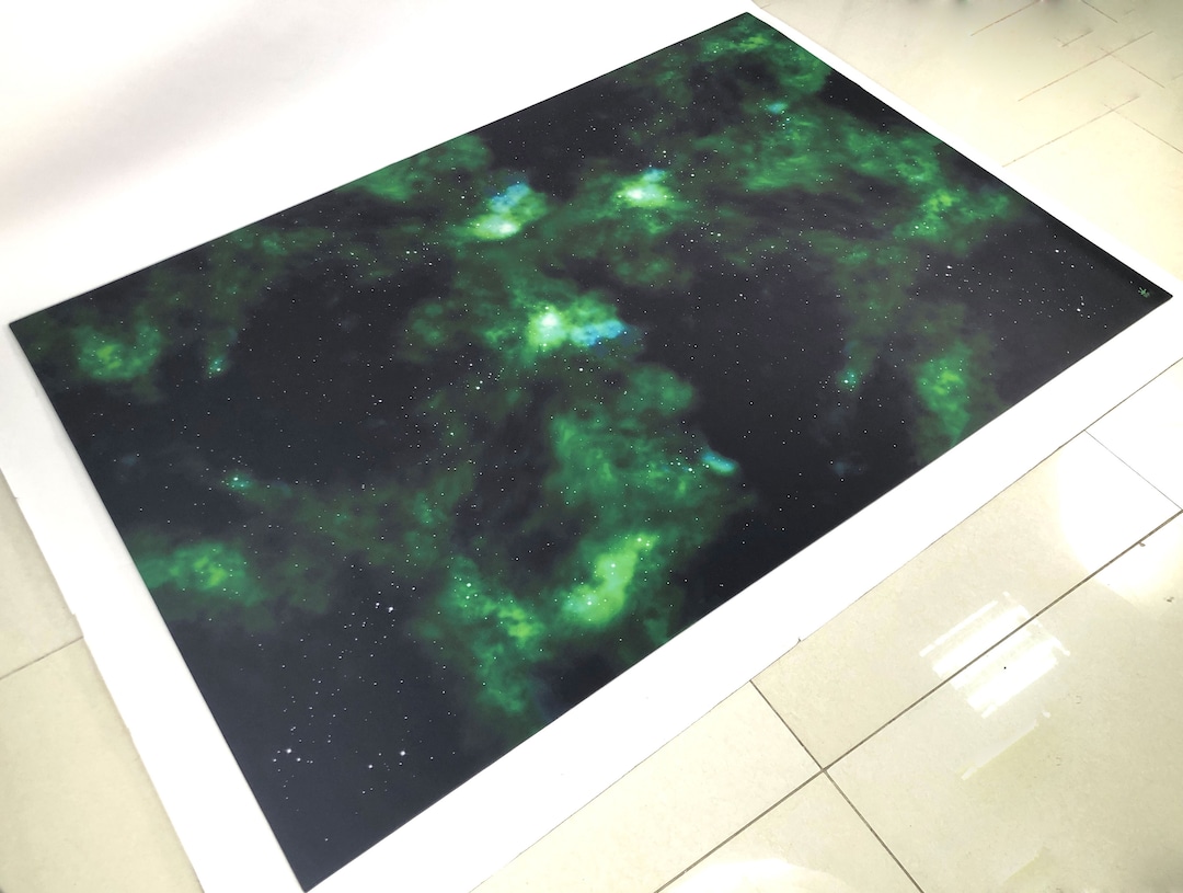 Green Nebula Play Mat / Gripmat Perfect for Star Wars X-wing or Armada ...