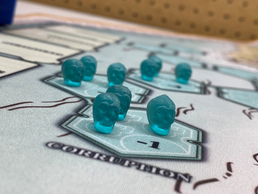 3d Resin Corruption Tokens for Lords of Waterdeep - Complete 25 Piece Set! Blue or Grey ...