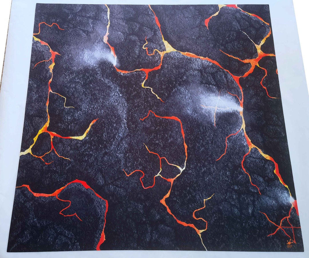 Lava Crust Play Mat / Gripmat Multiple Sizes! Perfect for Miniatures ...