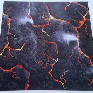 Lava Crust Play Mat / Gripmat Multiple Sizes! Perfect for Miniatures ...
