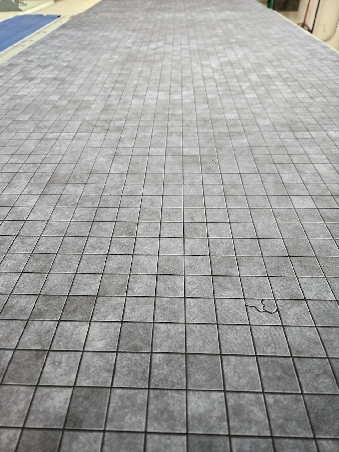 Grey Dungeon Tile Play Mat W/ 1" Grid / Gripmat Perfect for D&D ...