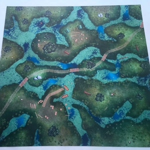 Swamp Play Mat / Gripmat Multiple Sizes! Perfect for 40k, Miniatures ...