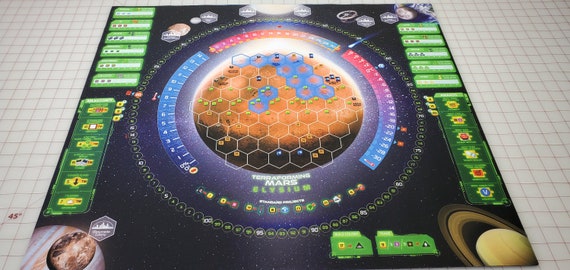 Terraforming Mars 24 x 28 Hellas Elysium double sided GripMat